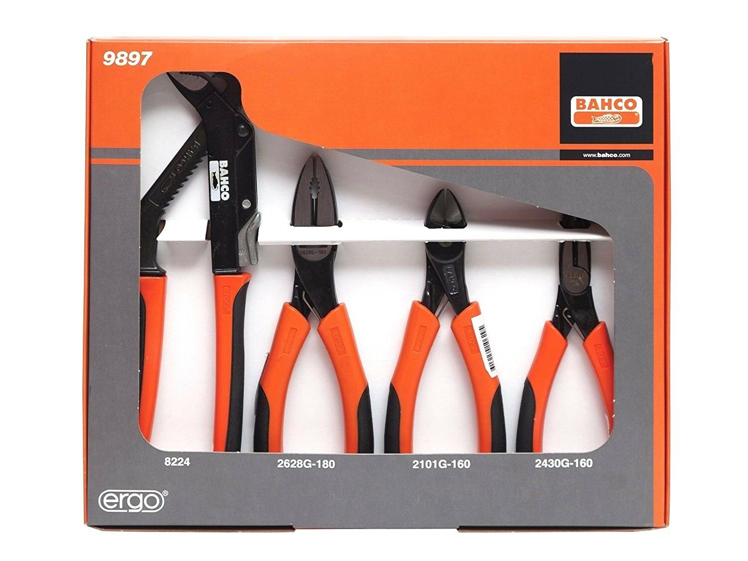 Bahco 9897 4 Piece ERGO Plier Set | PrimeTools